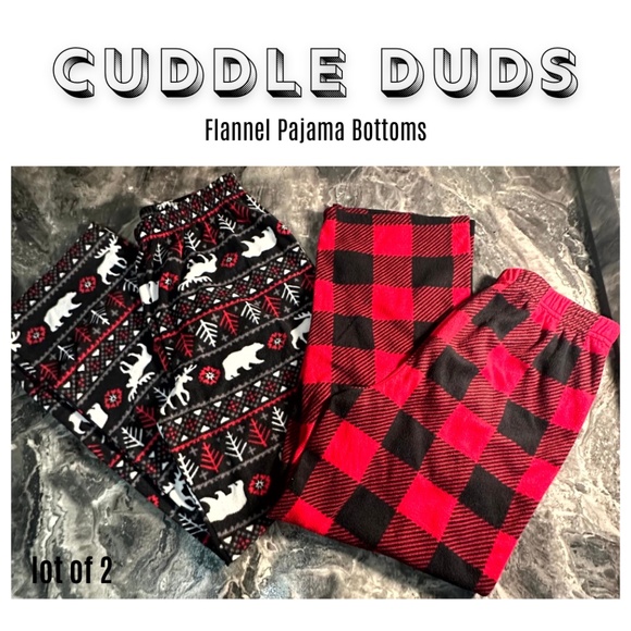 Cuddl Duds | Pajamas | Lot Of 2 Cuddle Duds Youth Pajama Bottom Size ...